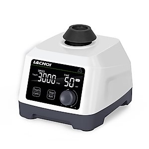 LACHOI Lab Vortex Mixer 100-3000rpm LCD Dispaly with Touch & Continuous Function Vortex Mixer Speed Vortex Mixer with Timing Function Lab Vortex Shaker