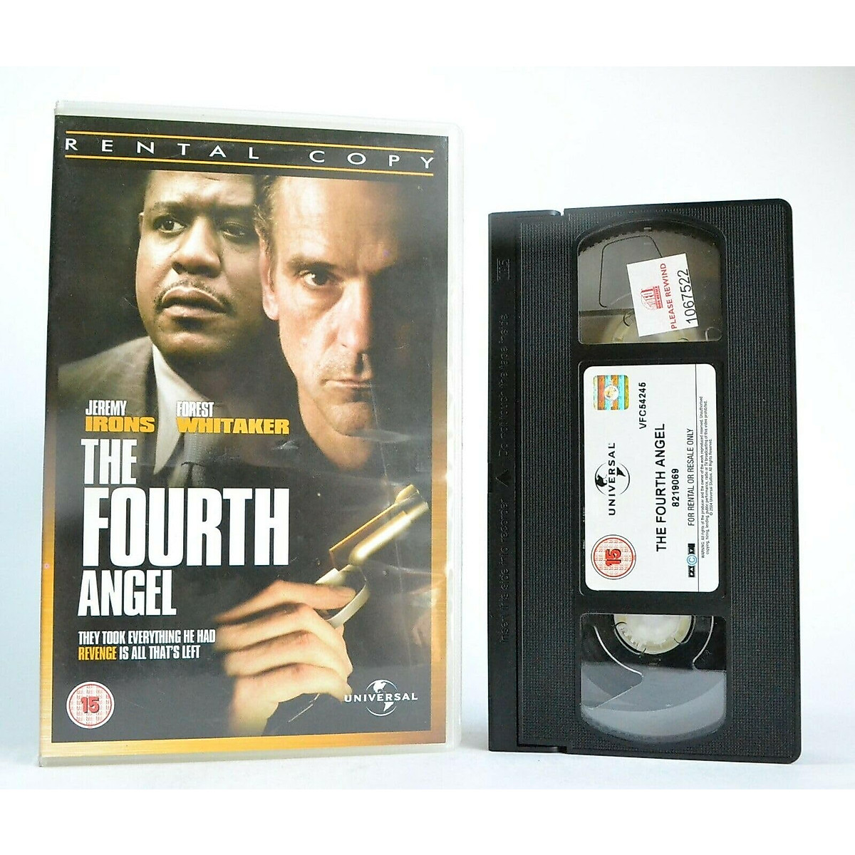 The Fourth Angel: British/Canadian Thriller - Jeremy Irons/Forest Whitaker - VHS