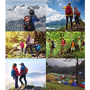 LANBAOSI Kids Boys Girls Waterproof Outdoor Hiking Pants Warm Fleece Lined Black