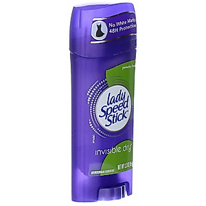 Lady Speed Stick Invisible Dry Antiperspirant & Deodorant, Powder Fresh - 2.3 oz - 4 pk