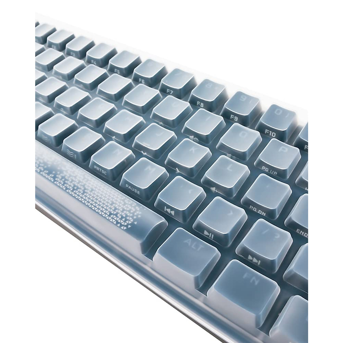 Silicone Keyboard Skin Cover Compatible for Corsair K65 RGB Mini 60% Mechanical Gaming Keyboard (Clear)