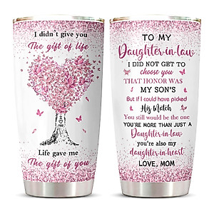 ZANIION Daughter in Law Gifts Tumbler, Gifts For Daughter in Law, Daughter in Law Gift Ideas, Best Future Daughter in Law Birthday Gift, Daughter-in-Law Gifts From Mother-in-Law Coffee Cup 20oz 1PC