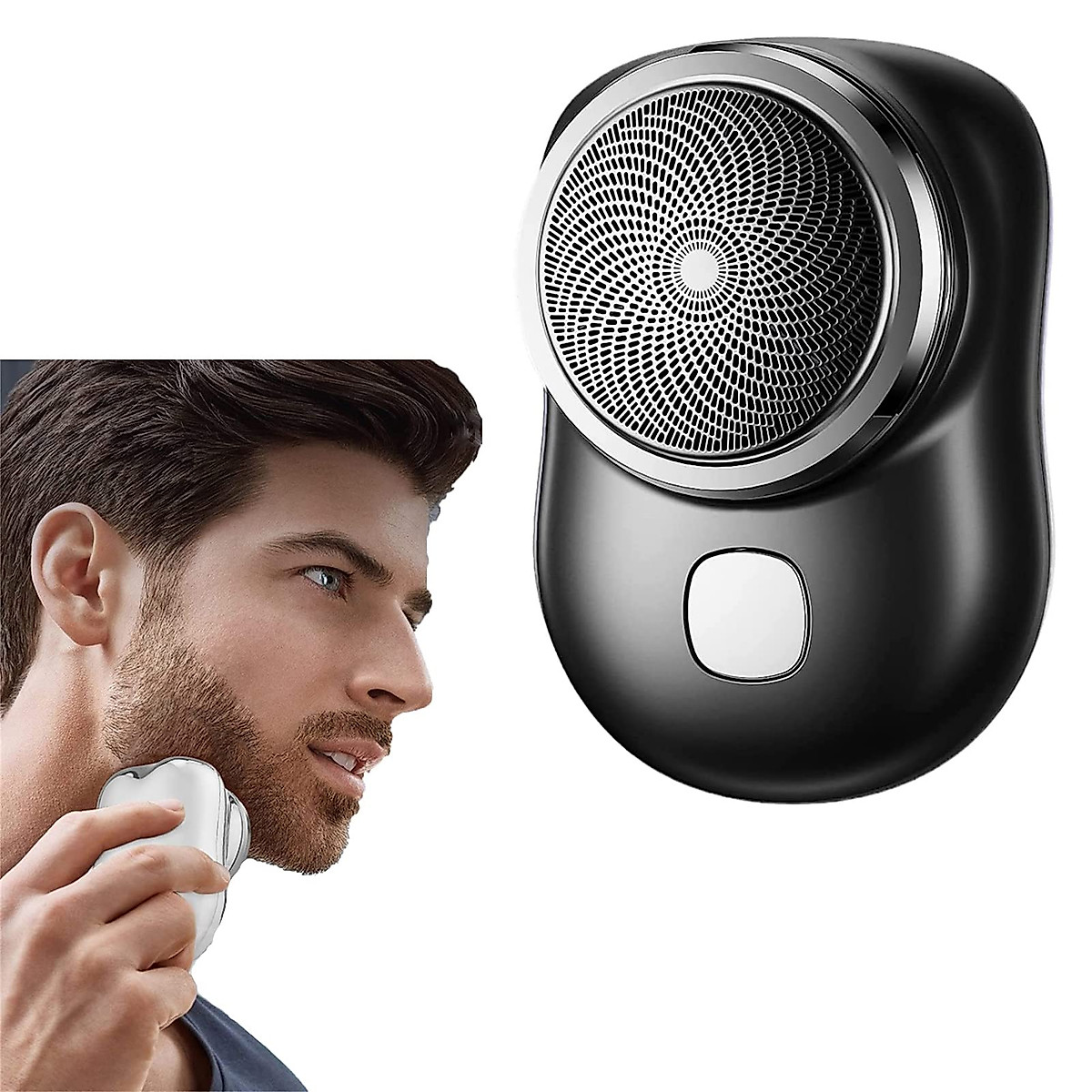 Peachloft Mini Shaver, Peachloft Usb Mini Shaver, Mini Shaver Portable Electric Shaver, Usb Mini Shaver, Pocket Portable Electric Shave, Portable Pocket Electric Face Razor for Men (Black)