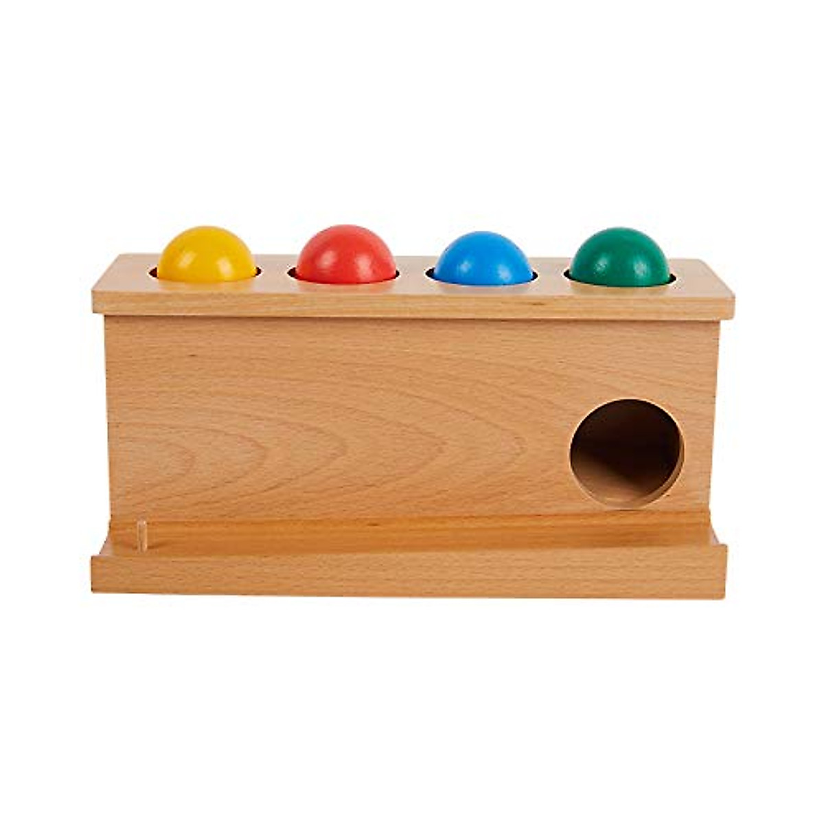 Adena Montessori Baby Push Object Permanence Ball Push Toy for 1 Year Toddler 2 Year Old