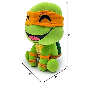 You tooz Michelangelo Ninja Turtles 9" Inch Plush, Michelangelo TMNT Plushie from The Series Teenage Mutant Ninja Turtles - Chibi You tooz Michelangelo TMNT