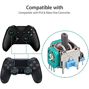 EEEKit 3D 6-Pack Replacement Joystick for PS4 Dualshock 4 Xbox One Controller Xbox Elite Controller