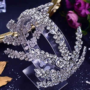 ULAPAN Wedding Headbands Bridal Headpieces Rhinestone Accessories Bride Bridesmaid Women Handmade