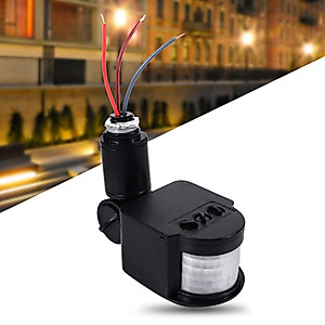 LED Infrared Sensor Head,Outdoor Security Infrared Sensor Motion Detector,180°Pir Sensor,Suitable for Corridors,Garages,Shops,Etc. 90~250V