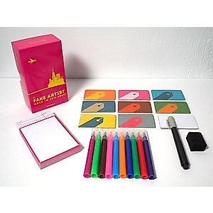 Oink Games A Fake Artist Goes to New York - Japanese Social Deduction Game | Fun Stocking Stuffer or Secret Santa Gift | Ages 8+ | Party Drawing Game