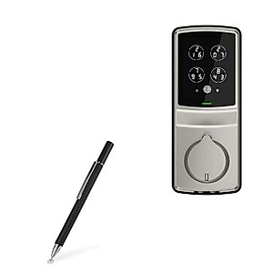 BoxWave Stylus Pen Compatible with Lockly Secure Pro - FineTouch Capacitive Stylus, Super Precise Stylus Pen for Lockly Secure Pro - Jet Black