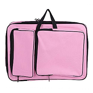 Ibluelover Art Portfolio Case A3 Artist Portfolio Tote Bag 8K Waterproof Art Carrying Bag Large Drawing Painting Sketching Boards Canvas Bag Art Supplies Storage Bag 18.6x13.9