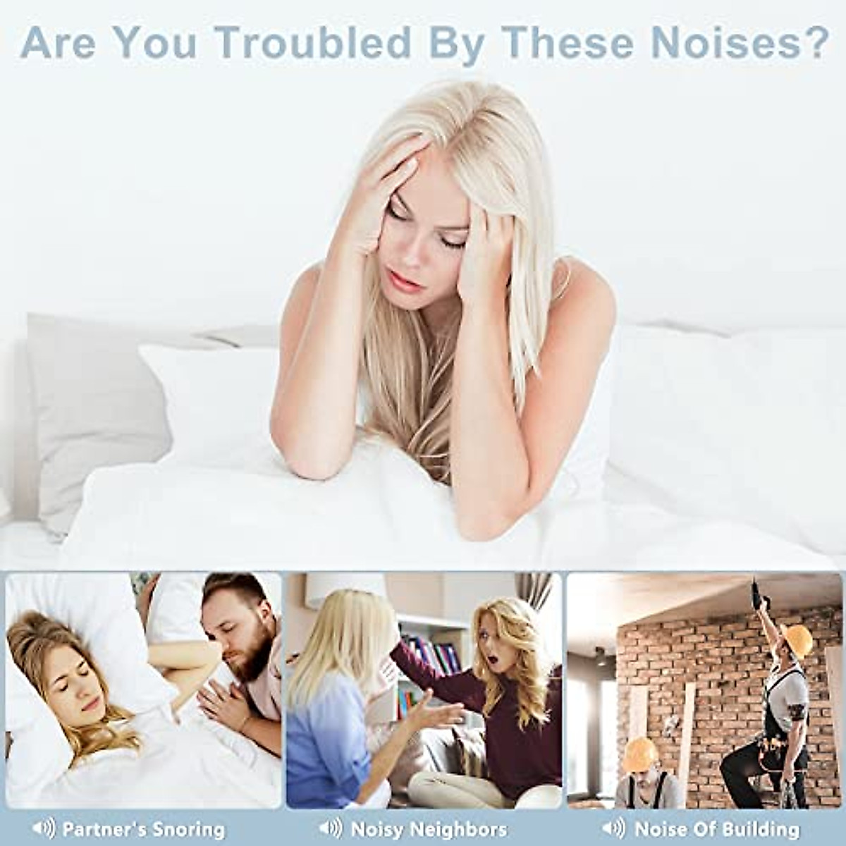 Omidyi True Wireless Sleep Earbuds, Noise Blocking Headphones in Ear for Sleeping, Lightweight and Comfortable, Bluetooth Earbuds Designed to Help You Fall Asleep Better (Black) [2022 Version]