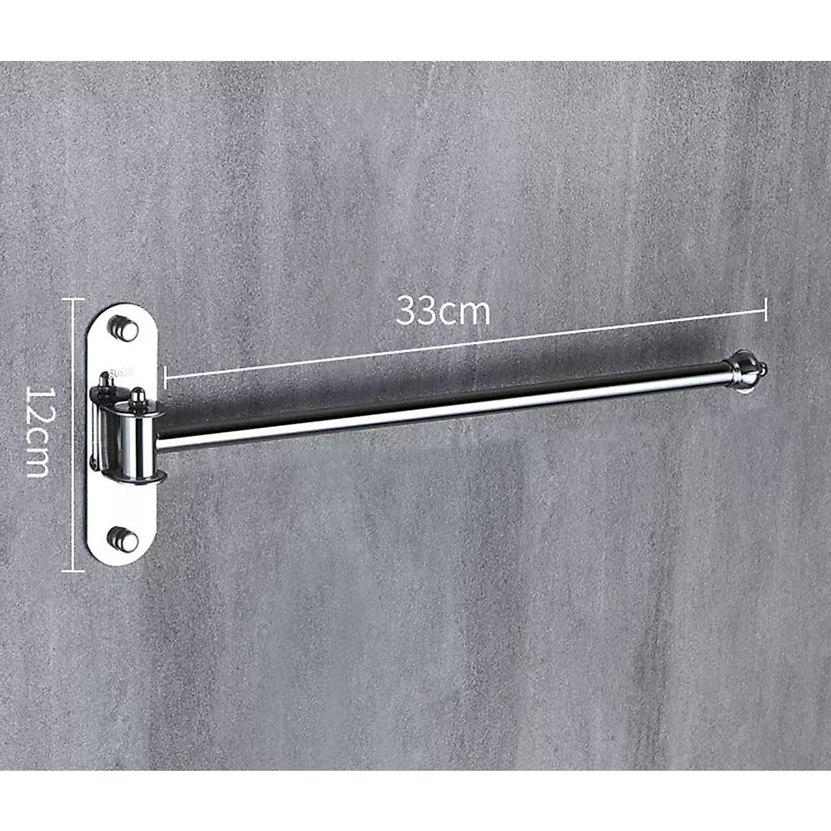 SEIFE Wall mounted Wall Mounted Towel Bar Rotating Towel Rack,Bath Rail Hanger Towel Holder,6 Swivel Bars Wall Mounted Towel Holder Rail For Kitchen Bathroom Towel Storage Holder Bathroom Bathroom she