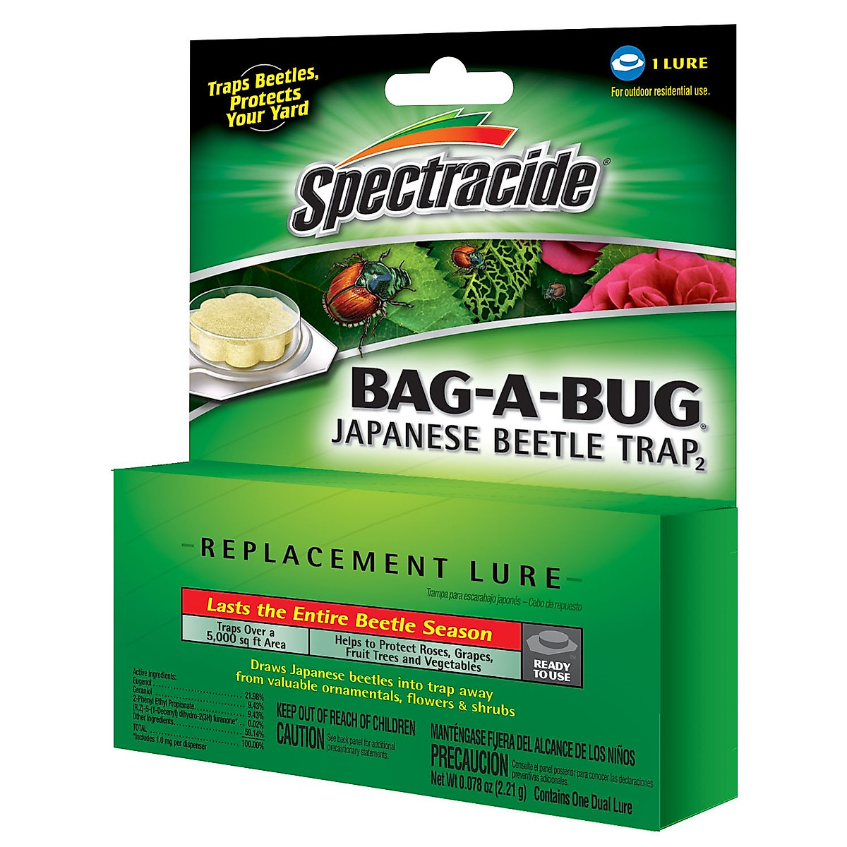 Spectracide Bag-A-Bug Japanese Beetle Trap Replacement Lure 1 Count, Lure Refill