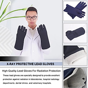 Soft Lead Gloves for Xray Protection, Radiation Resistant Lead Gloves for Pet Hospitals, Light Weight(0.5mmpb)
