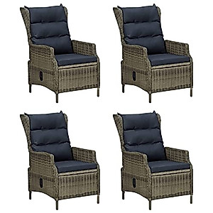 Camerina 5 Piece Patio Dining Set Patio Table and Chairs Set Outdoor Patio Dining Set Outdoor Patio Furniture Patio Set Brown Poly Rattan 3156810