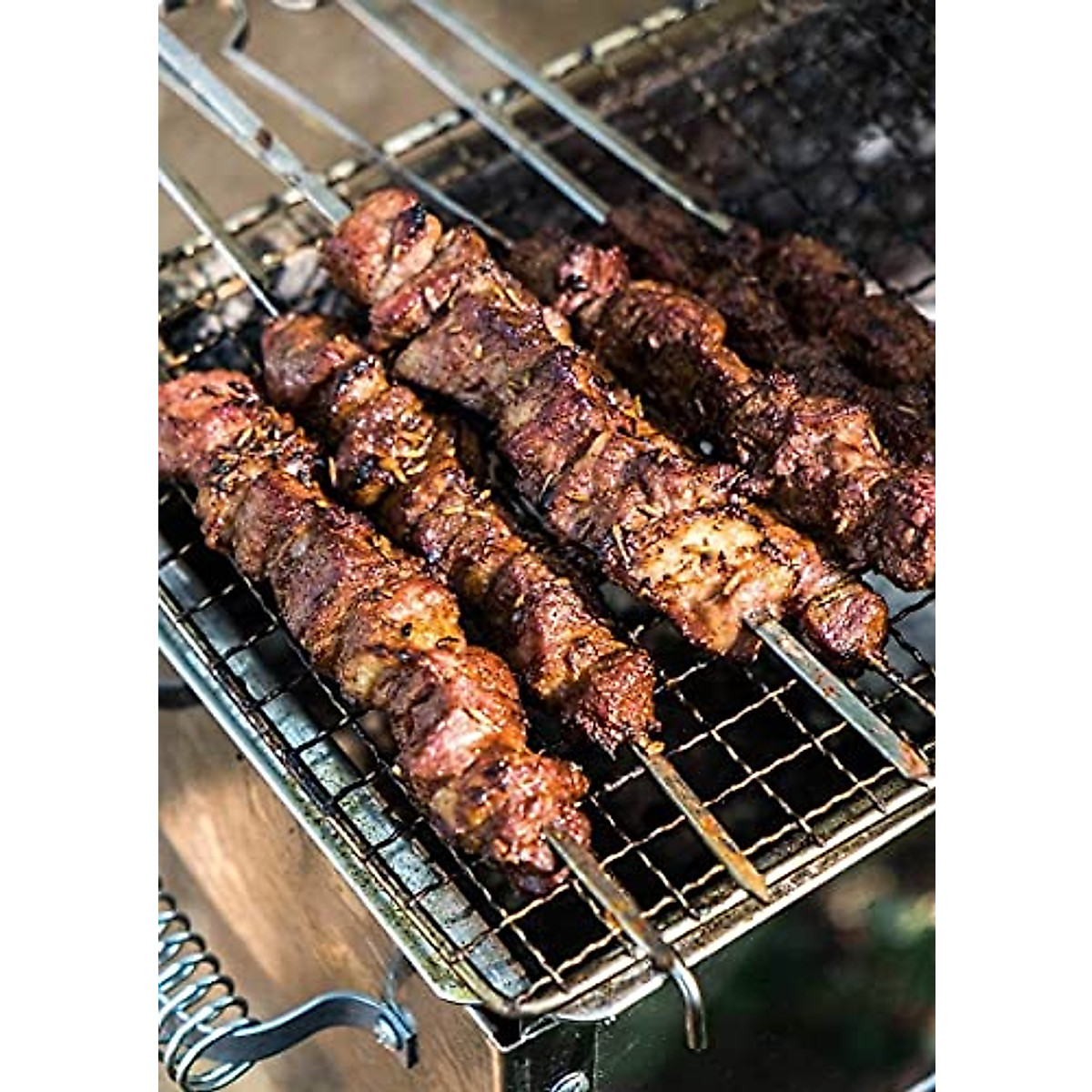 KAYSO HOME 32" Steel Portable Charcoal Kabob Grill - Yakitori Grill, Kebab Grill, Satay Grill, Shashlik Skewer