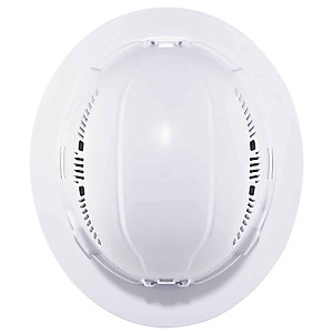 Ergodyne - 60156 Vented Hard Hat with Light, Full Brim Style, Ratchet Suspension, Class C, Skullerz 8973LED, White