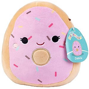 Squishmallows 8" Dabria The Donut - Official Kellytoy Plush - Soft and Squishy Food Stuffed Animal Toy - Great Gift for Kids