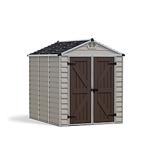 Palram - Canopia SkyLight 6' x 8' Storage Shed - Tan