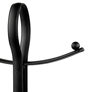 Spectrum Diversified Ashley 6 Holder, Kitchen Mug Tree Mug & Teacup Storage Rack, Coffee Bar Accessory & Kitchen Countertop Organizer, Black