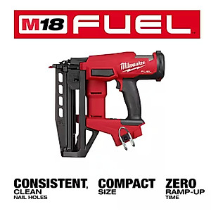 Milwaukee 3020-20 M18 FUEL 18-Volt Lithium-Ion Brushless Cordless Gen ll 16-Gauge Straight Finish Nailer (Tool Only)