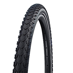 Schwalbe - Marathon Plus Tour Off Road and Touring Wire Clincher Bike Tire | 26 x 2 | Performance Line | Black/Reflective