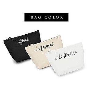 Bridesmaids Makeup Bags Bridesmaids Gift Idea Bridal Party Cosmetic Bags Gifts Maid of Honor Bags Bridesmaid Canvas Personalized Makeup Bags