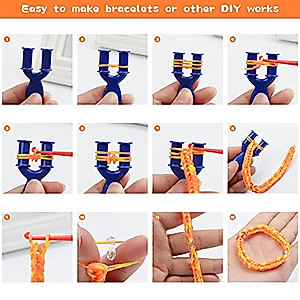 UUEMB 3000+ Rubber Band Bracelet Kit, Colorful Loom Bracelet Making Kit with Storage Box, DIY Art Craft Kit with Charms Beads for Beginners Kids Girls Boys Birthday Parties Christmas Gift