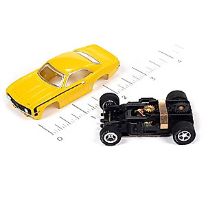 Auto World Xtraction 1969 Chevrolet Camaro (Yellow) HO Scale Slot Car