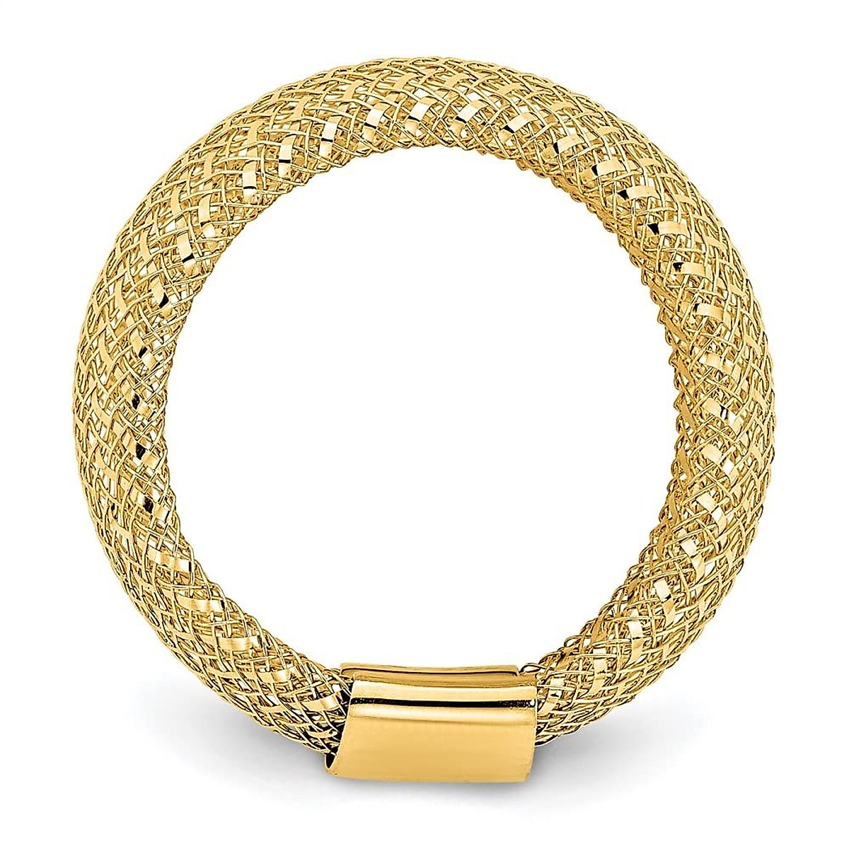 Diamond2Deal 14k Yellow Gold Stretch Ring