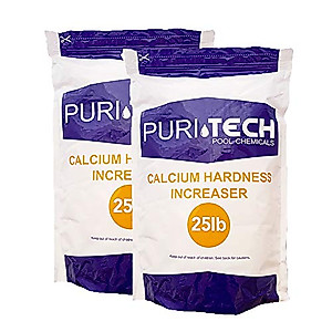 Puri Tech Pool Chemicals 50 lb Calcium Hardness Increaser Plus for Swimming Pools & Spas Increases Calcium Hardness Levels Prevents Surface Staining