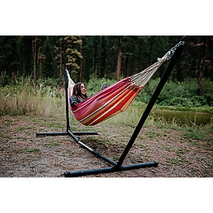 Stansport Cotton Blend Traveler Hammock, Red, One Size (30300-60)