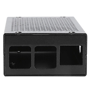 Case for 3 B+ (B Plus) / Pi 3 B, Aluminum Alloy Case Mesh Shell Vent Motherboard , for Heatsink (Black for 3B+/3B)
