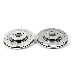 Front Disc Brake Rotor Set Compatible With Nissan Pathfinder 2013 2014 2015 2016 2017 2018 2019 PC-289106