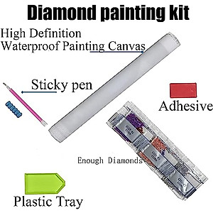 JFYHAB Moon Tree Diamond Painting Kits,Diamond Art Painting Kits for Adults,Full Round Drill Diamond Art Paint by Numbers Tree of Life Diamonds Gem Art Drill Home Decoration 12 * 16