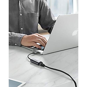 Anker USB 3.0 to Ethernet Adapter, PowerExpand USB 3.0 to Gigabit Ethernet Adapter, Aluminum Portable USB-A Adapter Compatible for MacBook Pro 2015, MacBook Air 2017, and More