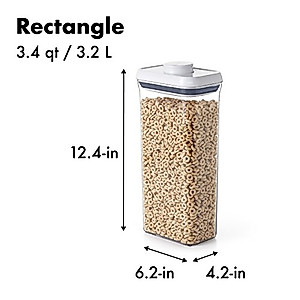 OXO Good Grips 3.4 Qt POP Container – Airtight Food Storage – for Cereal and More