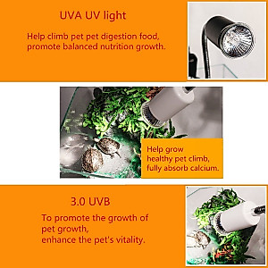 75W UVA &UVB Sun Lamp Sunbathe Reptile Lizard Lamp Pet Coop Heater Reptile Chicken Turtle Brooder 6 Pack Heat lamp