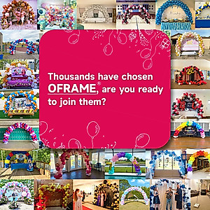 Round Backdrop Stand Circle Backdrop Stand Circle Balloon Arch Frame Kit for Circle Wedding Arch Flower Ring Stand Party Background Decoration…… (9x10FT)