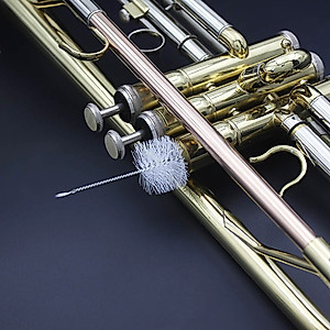 VGEBY1 Trumpet Cleaning Brushes, Trumpet Mouthpiece Cleaner Musical Instrument Maintenance Care Accessory