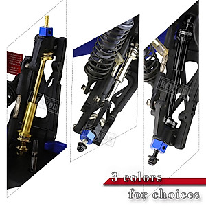 RCMYou RC Stainless Steel Drive Shaft CVD Upgrades Part for 1/10 Slash VXL 4X4,Rustler VXL 4X4,Stampede VXL 4X4,Hoss VXL 4X4 4WD,4PCS Front Rear #45 Axles with Hex,Black