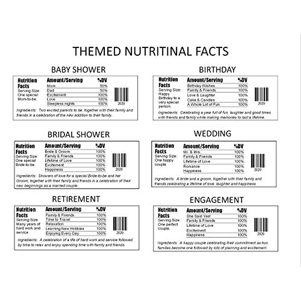 Elephant Theme Personalized Candy Bar Wrappers for Chocolate, Girl's Birthday Party Favors, Hershey Bar Labels, Pack of 20