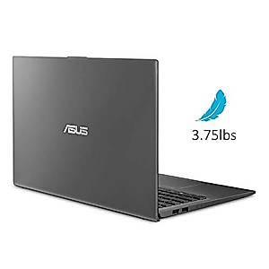 ASUS VivoBook 15 Thin and Light Laptop, 15.6” FHD, Intel i5-1035G1 CPU, 8GB RAM, 512GB SSD, Backlit KB, Fingerprint, Windows 10, Slate Gray, F512JA-AS54