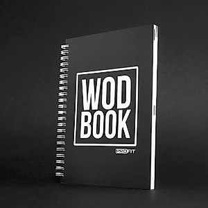 WODBOOK Workout Journal for Athletes - WOD Logbook - Exercise Planner - Cross Training Tracking Diary – WOD Book | Track 200 WODs + 130 Benchmarks + Personal Records | 140 Pages | Wire-Bound