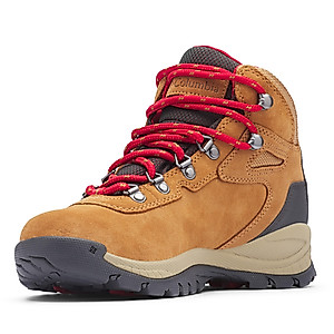 Columbia Women's Newton Ridge Plus Waterproof Amped, Elk/Mountain Red, 10 M US