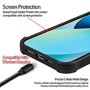 KANGHAR Case Compatible with iPhone 13,Black Leopard Design,Tire Texture Non-Slip +Shockproof Rugged TPU Protective Case for iPhone 13 6.1 Inch (2021) Leopard Pattern