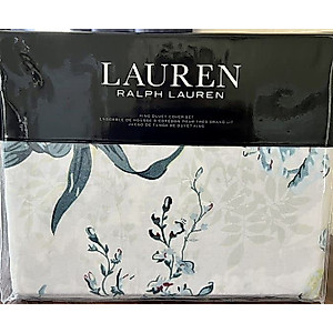 Lauren Ralph Lauren Eden Botanical 3 Pc Full Queen Duvet Cover Set 100% Cotton (Queen (U.S. Standard))