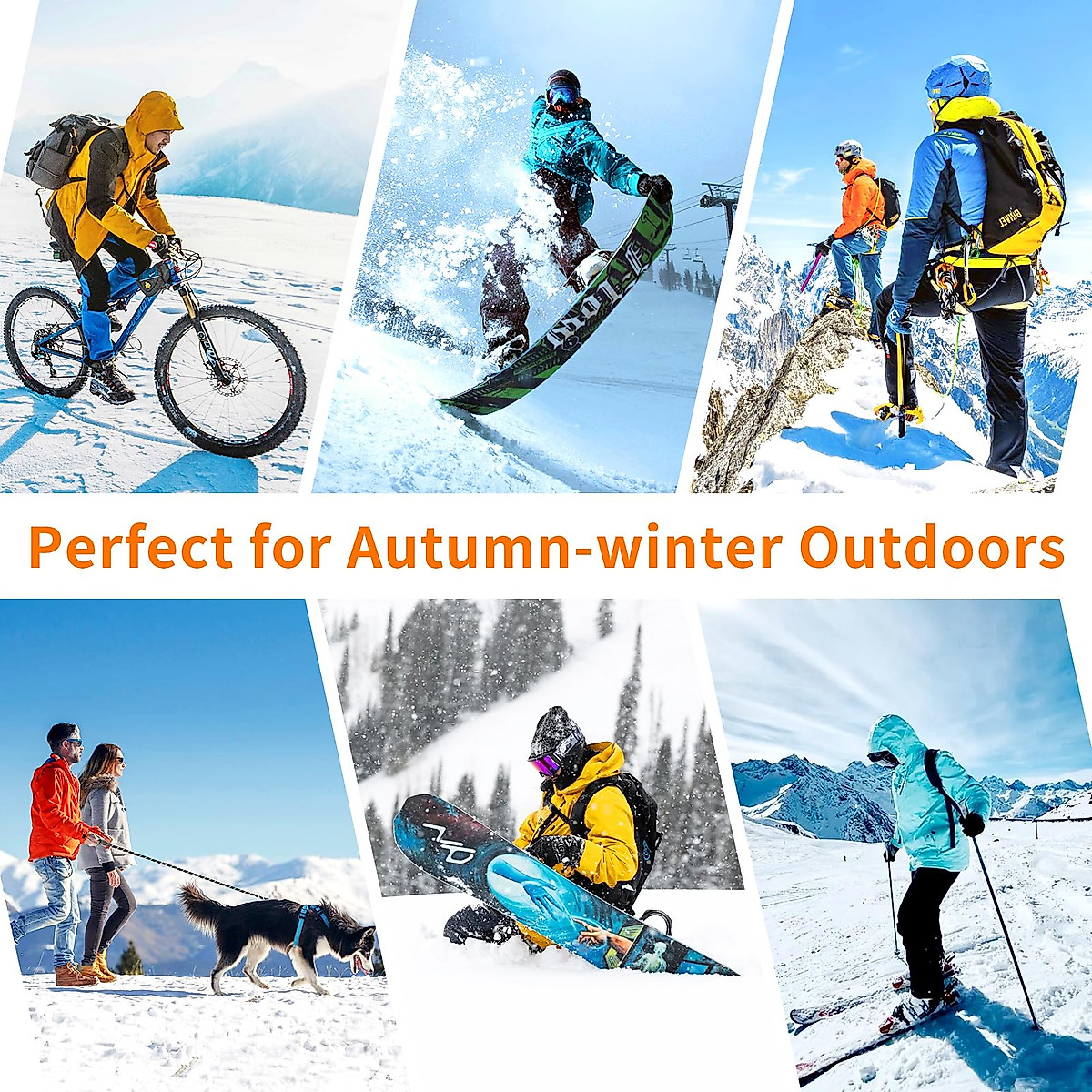 Joyoldelf Ski Mask for Men Women Balaclava Face Mask Full Winter Mask Breathable Sports Mask- Grey