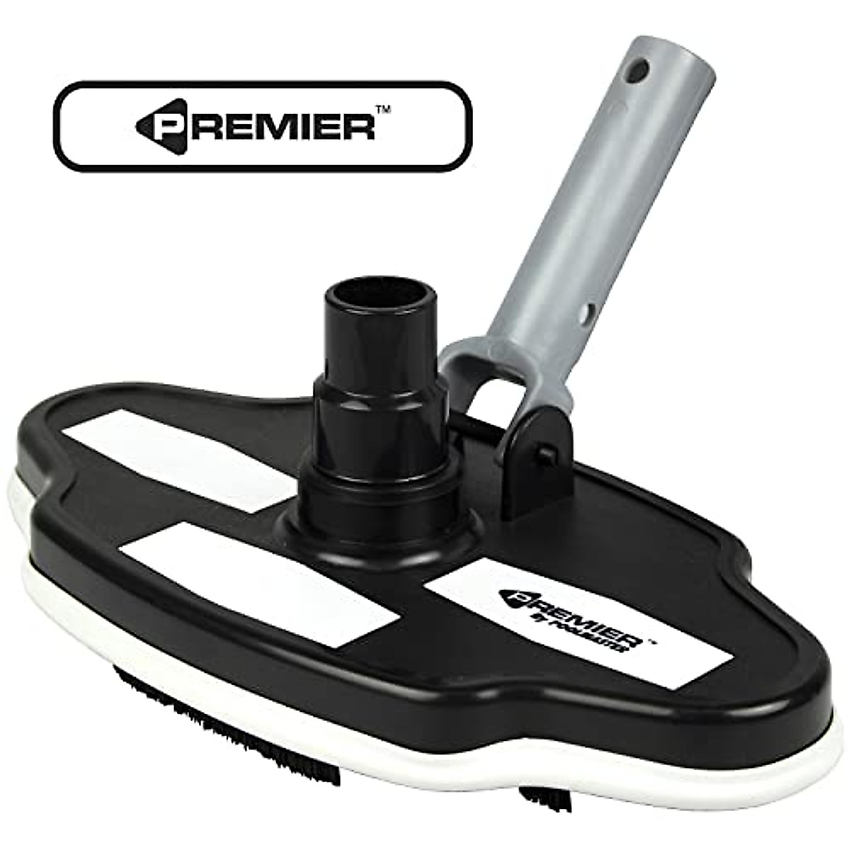 Poolmaster 27412 Deluxe Vinyl Liner Swimming Pool Vacuum, Premier Collection, Medium, Black